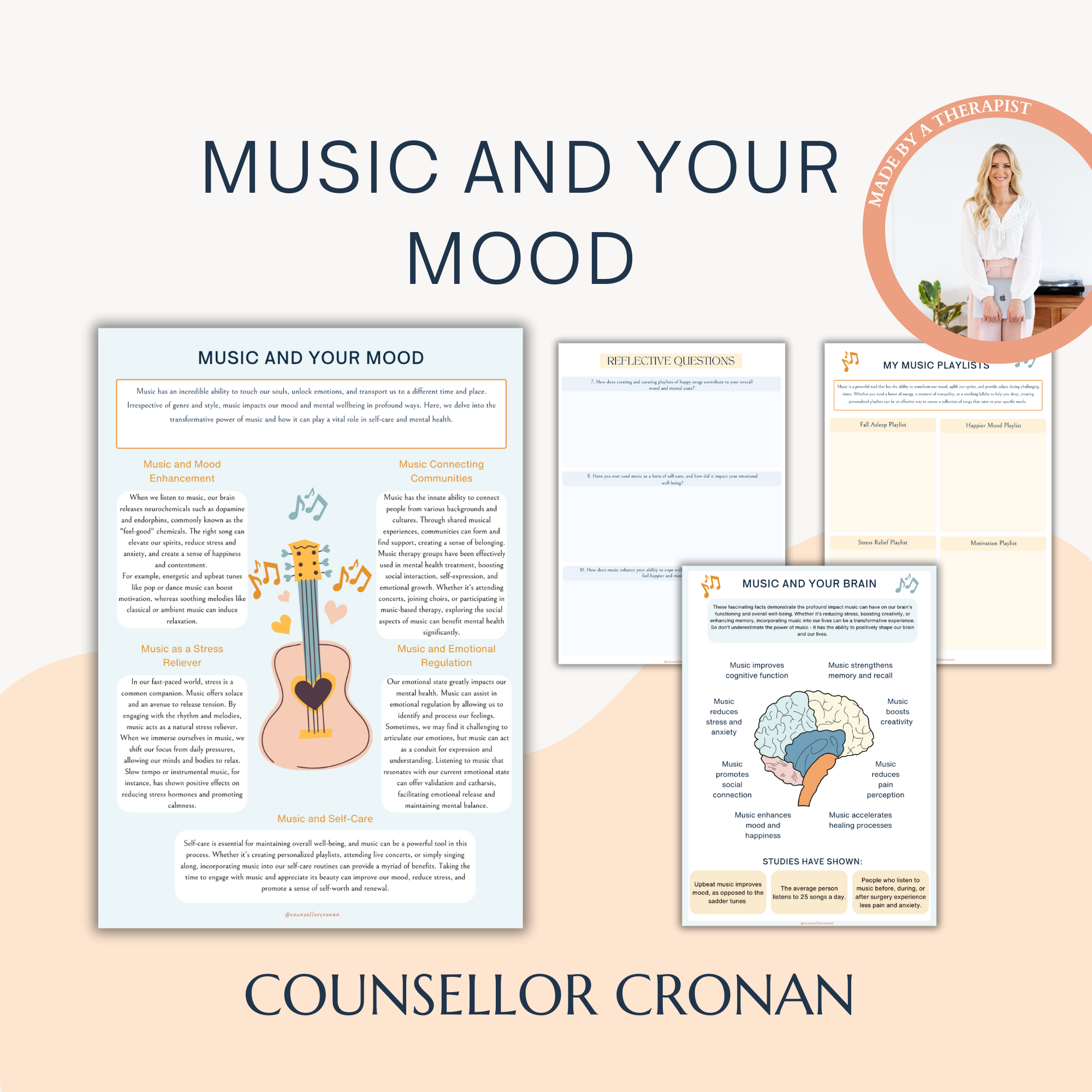 Music and Your Mood Therapy and Self-Care Worksheets. – Counsellor Cronan