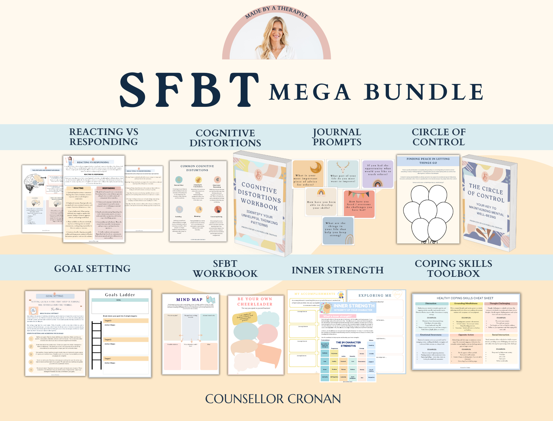 Solution focused therapy mega bundle. SFBT. – Counsellor Cronan