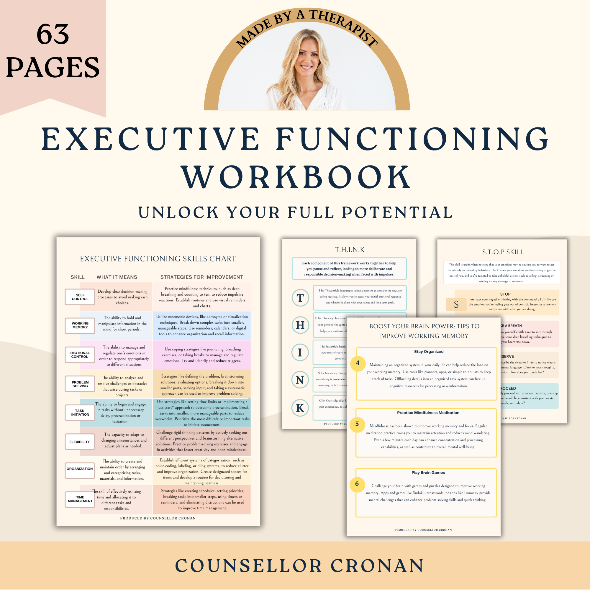 Executive Functioning Workbook - Unlock Your Full Potential ...