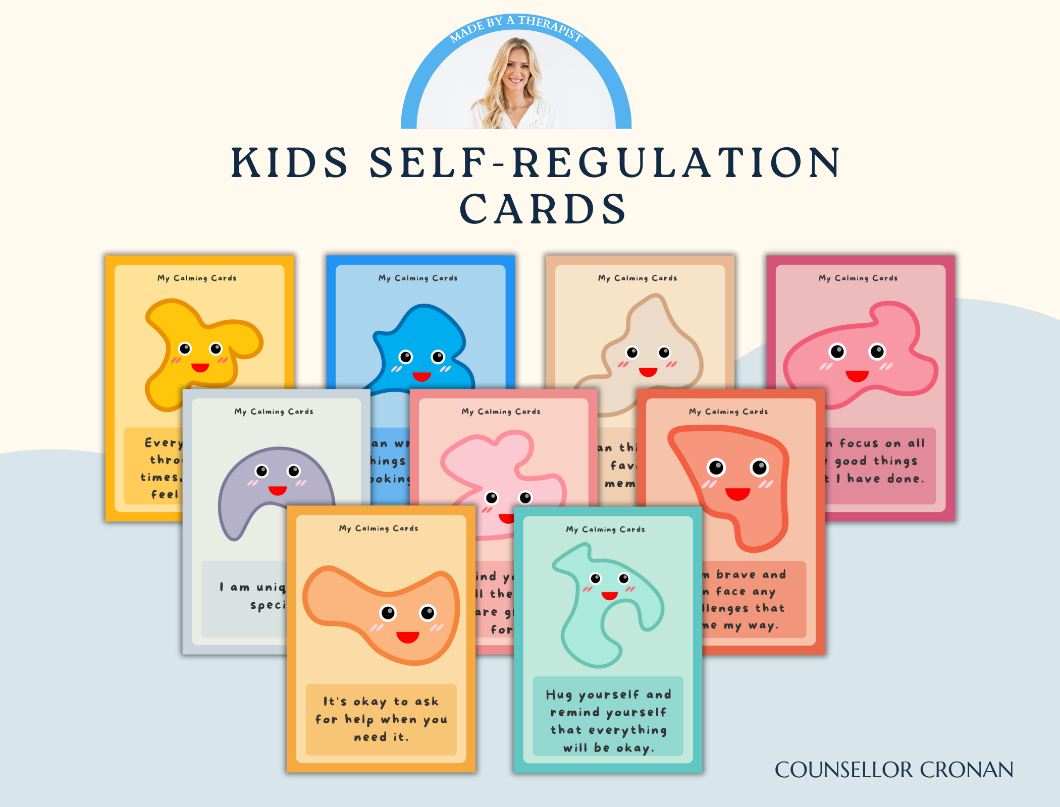 Kids Self-Regulation Calming Cards – Counsellor Cronan