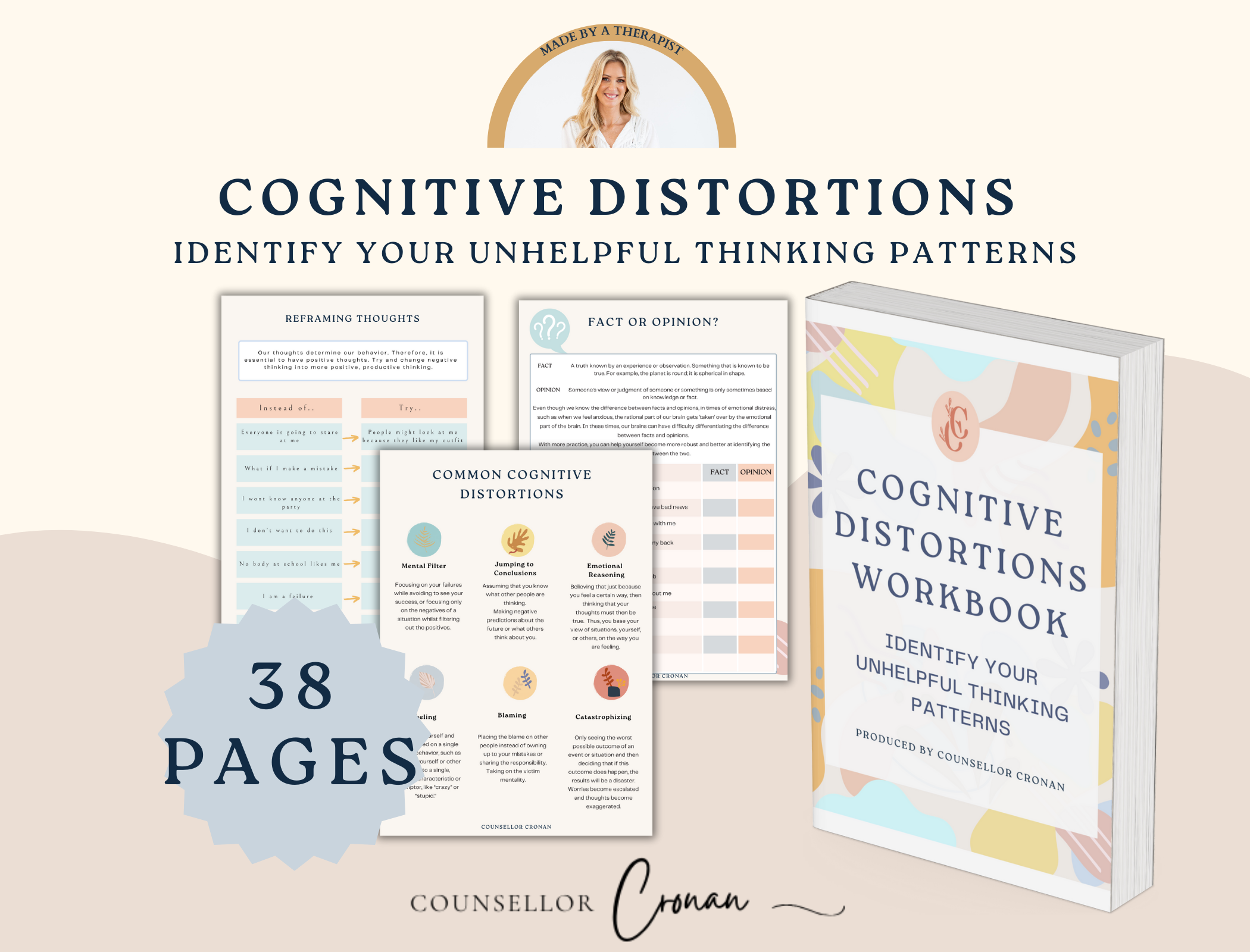 Cognitive Distortions Workbook. Identify Your Unhelpful Thinking Patte ...