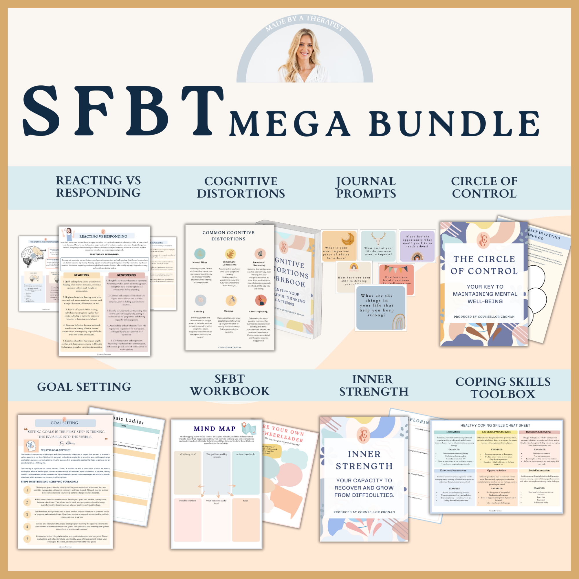 Solution focused therapy mega bundle. SFBT. – Counsellor Cronan