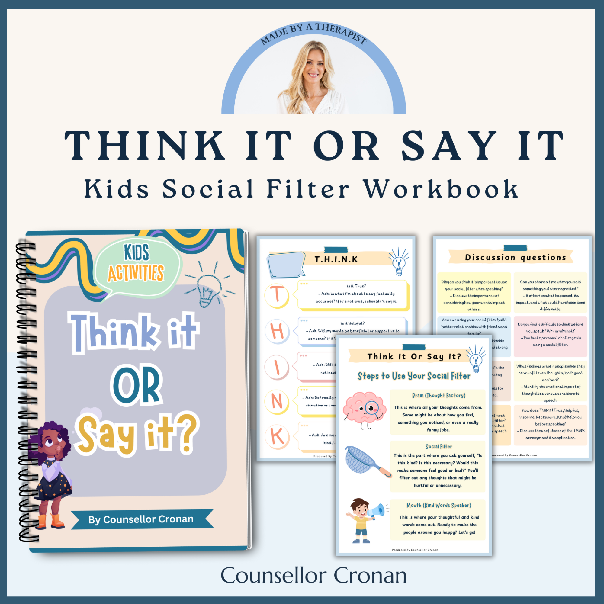 Think it or say it - A social filter Workbook – Counsellor Cronan