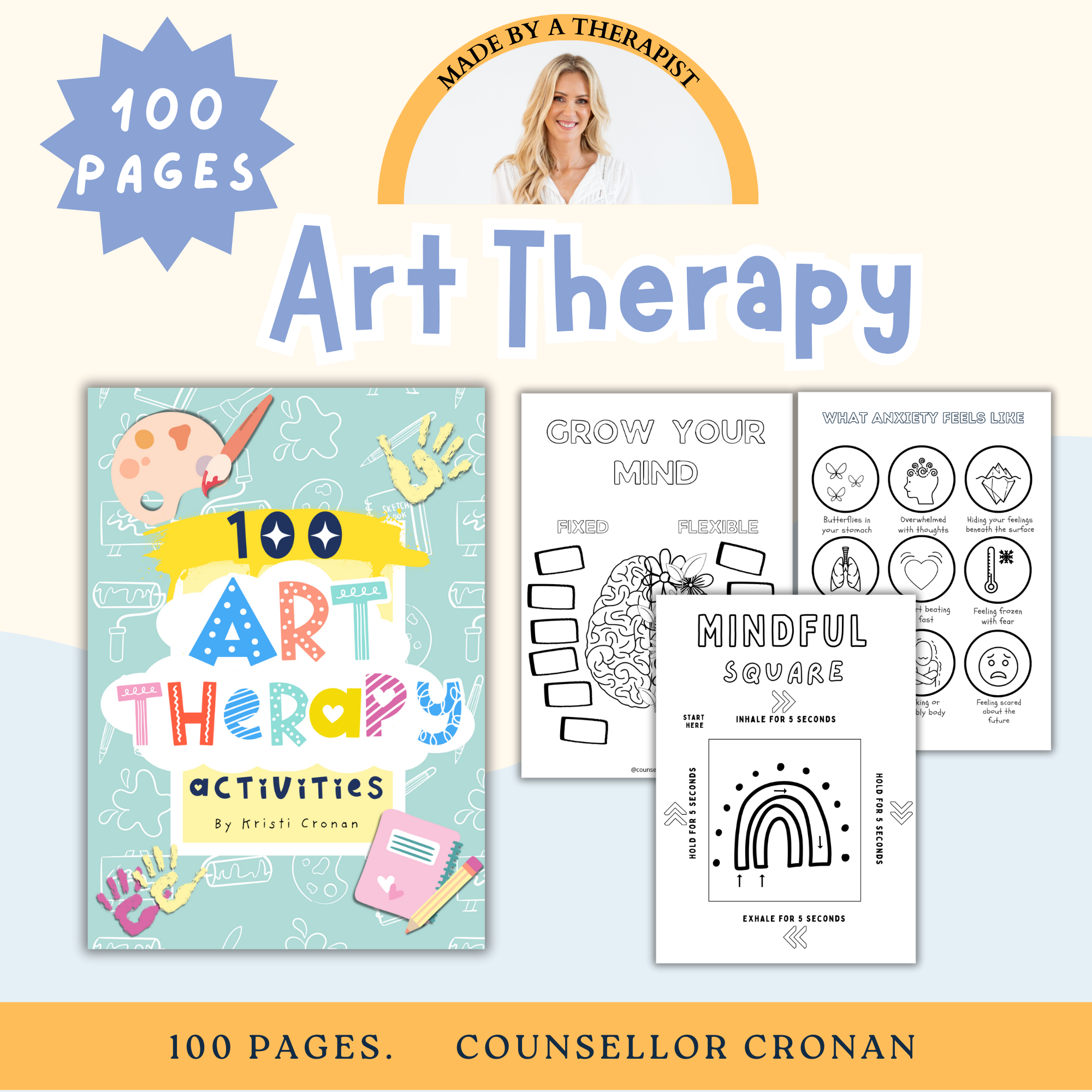 Art Therapy Worksheets. Social Emotional Regulation Tools. – Counsellor ...
