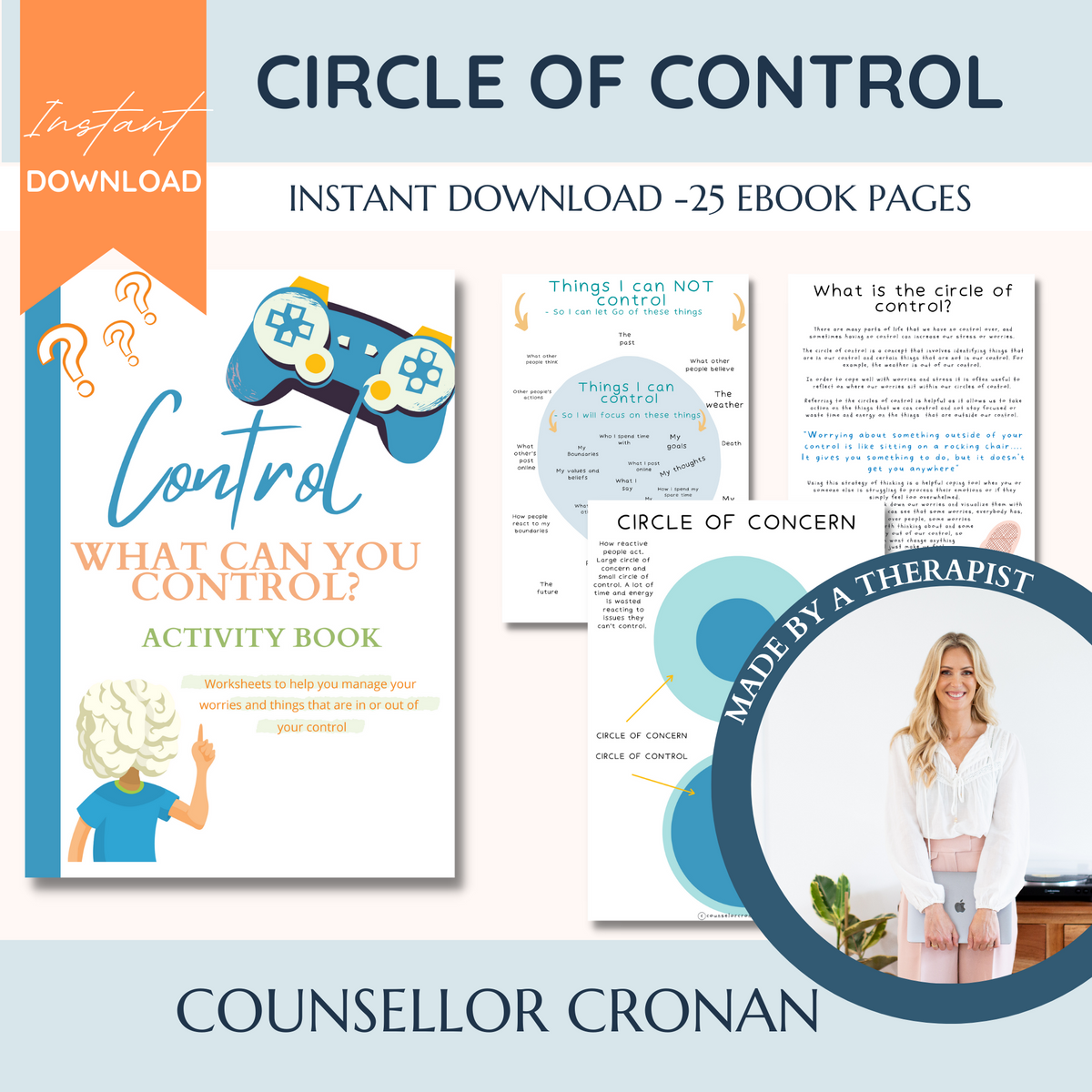 Circle of Control Workbook. Let go of things outside of your control ...