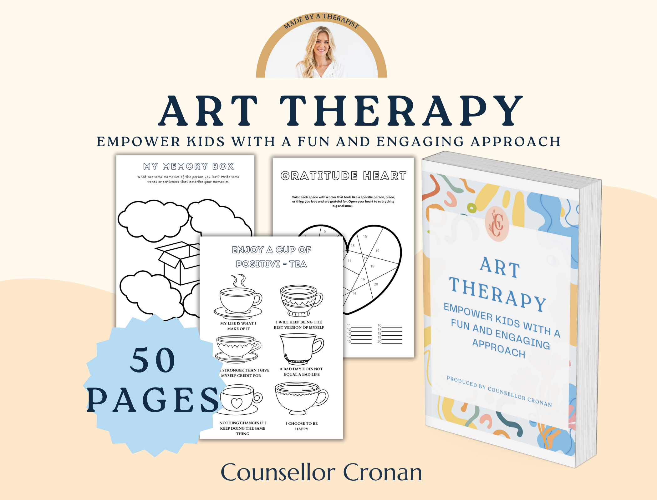 Art Therapy Worksheets. Social Emotional Regulation Tools. – Counsellor ...