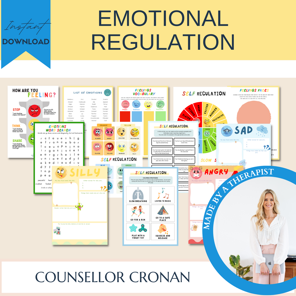 Emotional Regulation Worksheets. Zones of Self-Regulation. – Counsellor ...