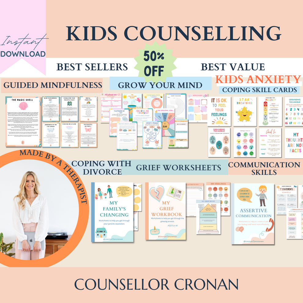 Essential Coping Skills Bundle. Therapy Worksheets. – Counsellor Cronan