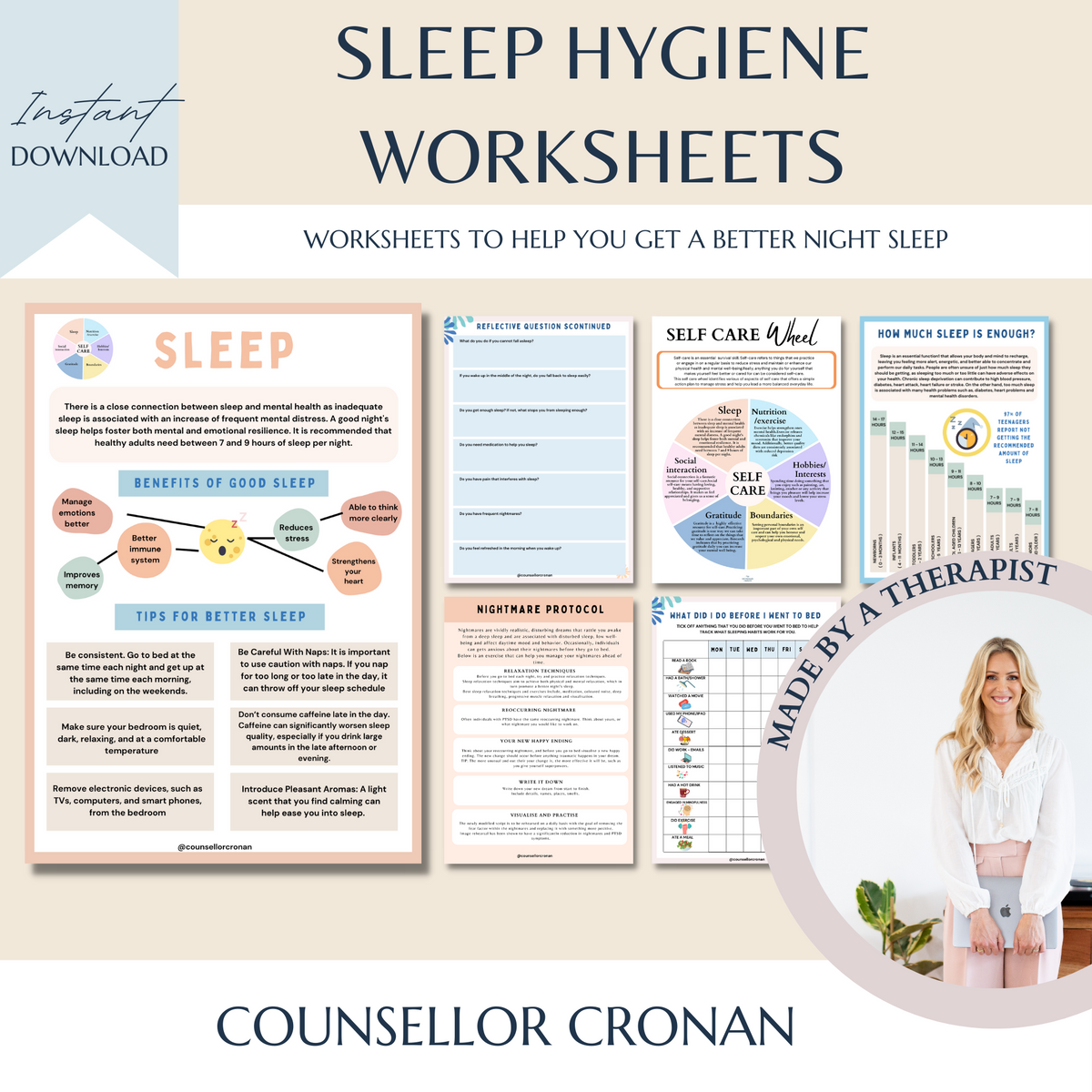 Sleep Hygiene Workbook. Understand How To Get A Goodnight Sleep ...