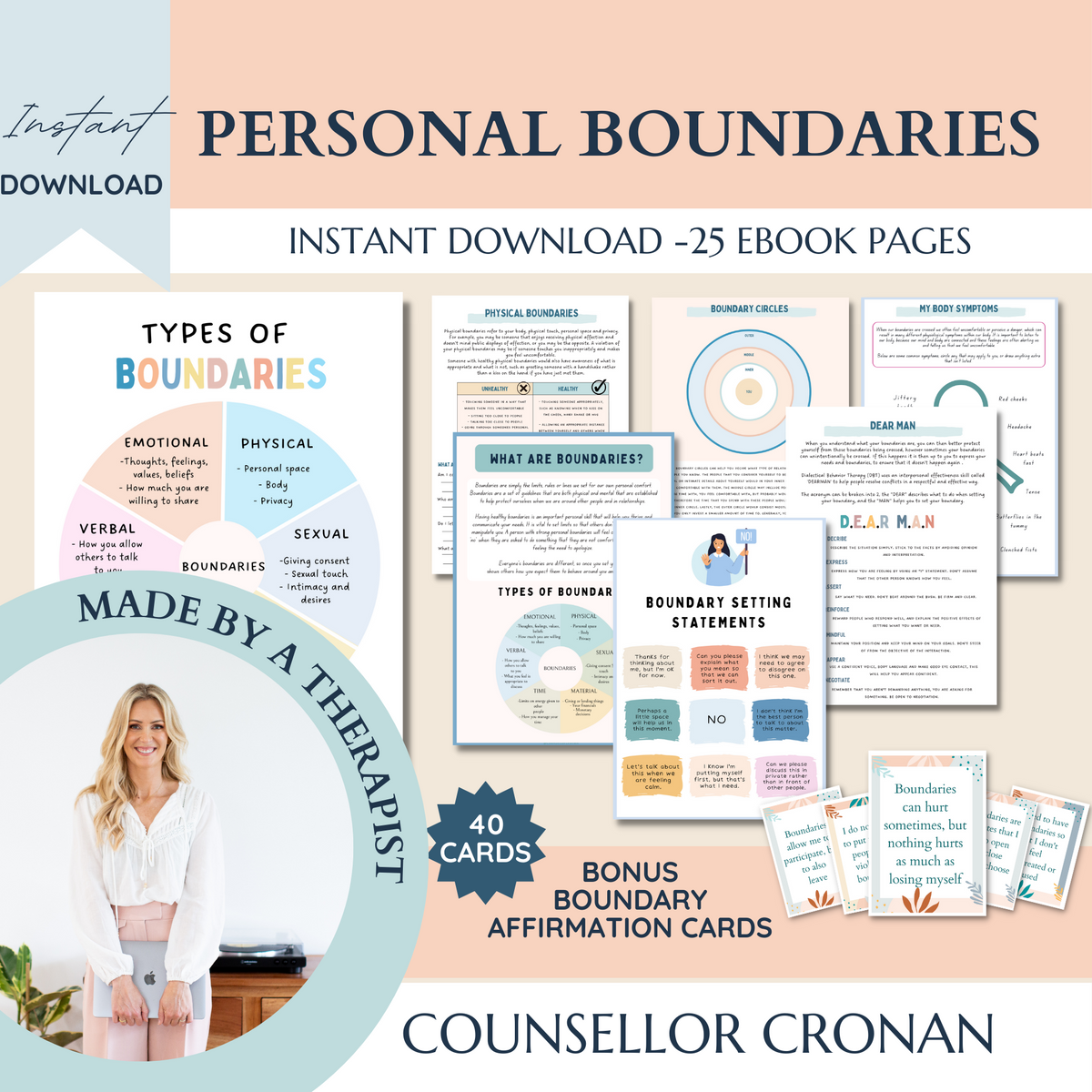 Personal Boundaries Workbook. Healthy Relationships. Healthy Boundarie ...