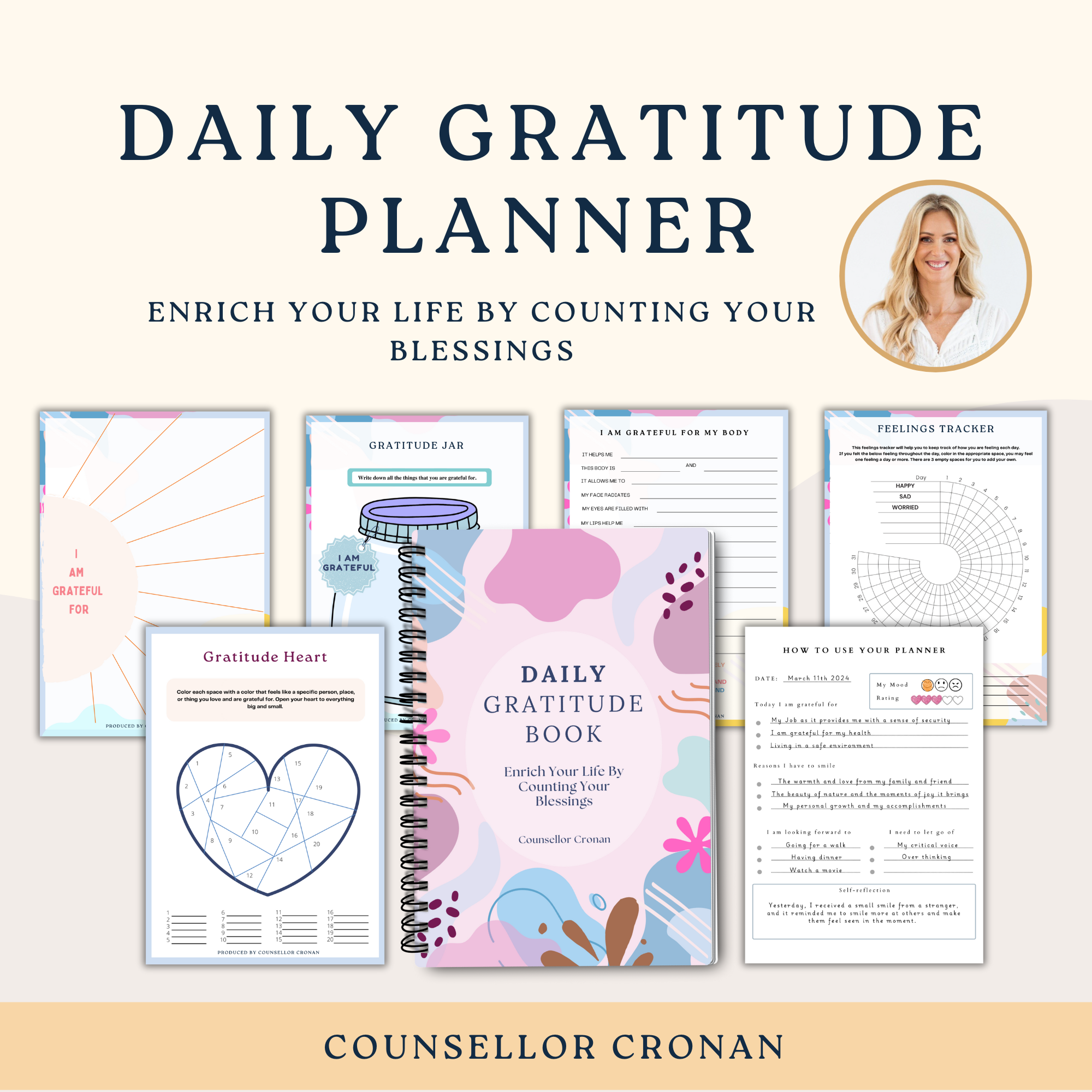 Gratitude Workbook. Find Your Happiness worksheets – Counsellor Cronan