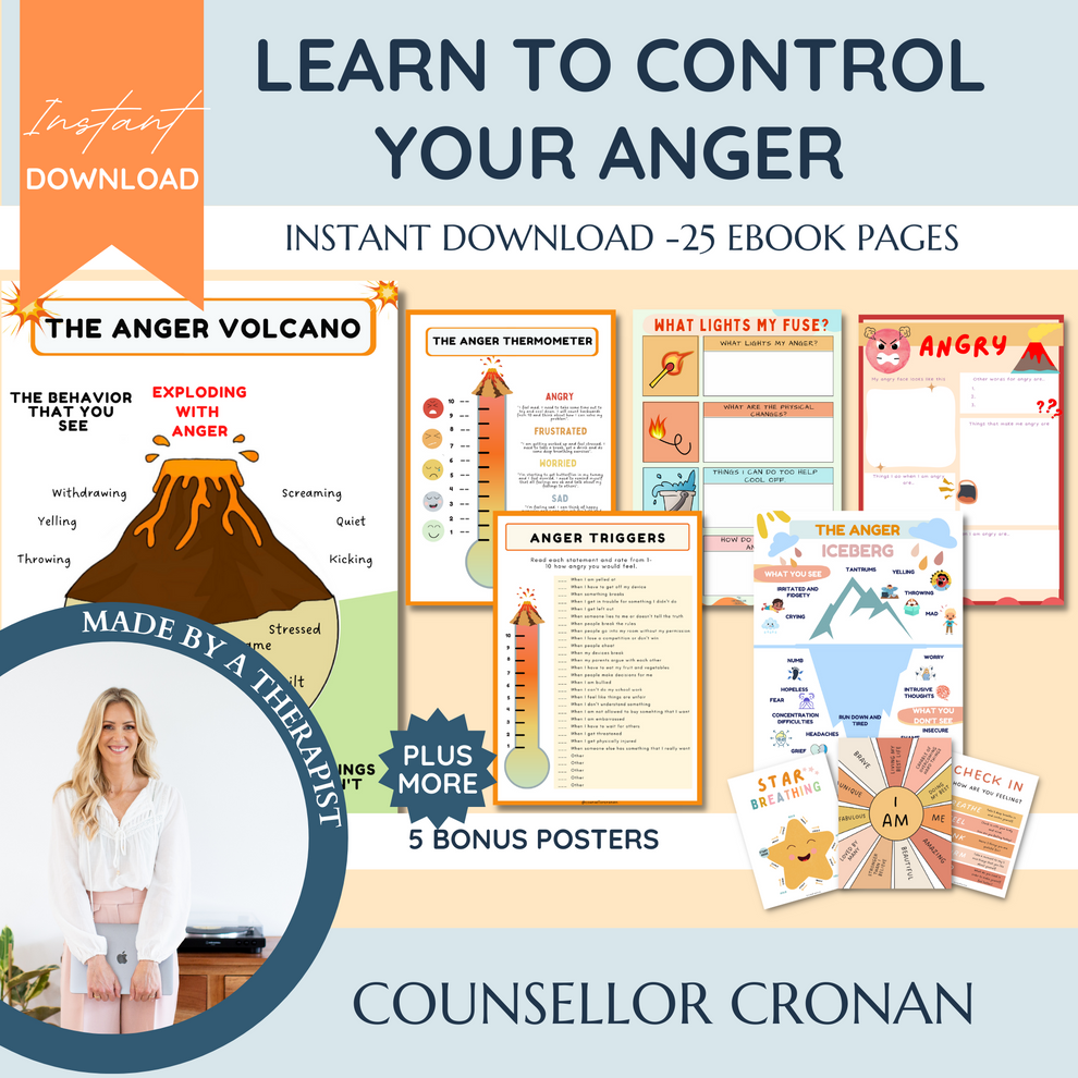 Anger Management Worksheets For Kids. – Counsellor Cronan
