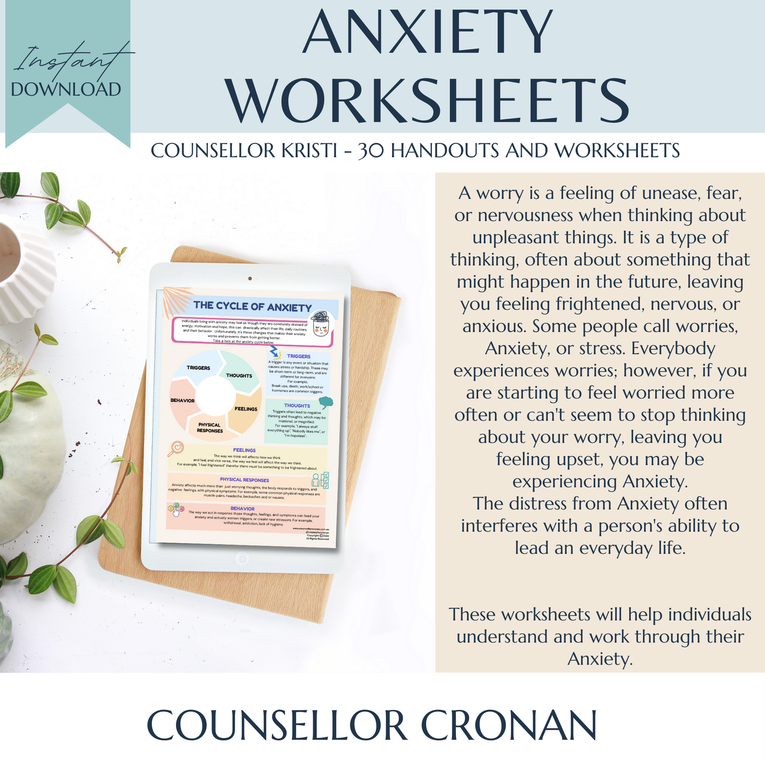 Anxiety Relief Workbook. Resources, coping skills and more ...