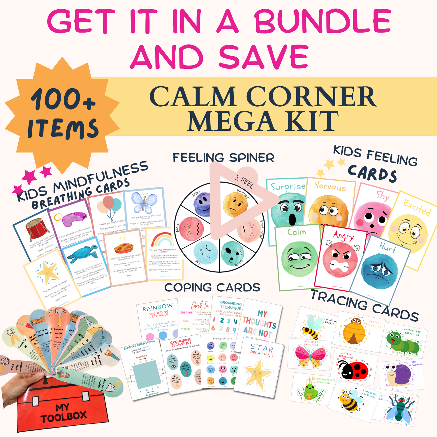 Kids Feeling Flashcards. Emotional Regulation Tools – Counsellor Cronan