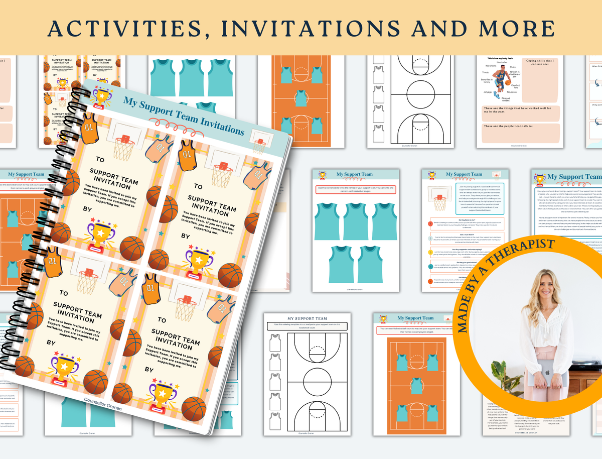 My Support Team Worksheets. Helping kids identify their safe people. S ...