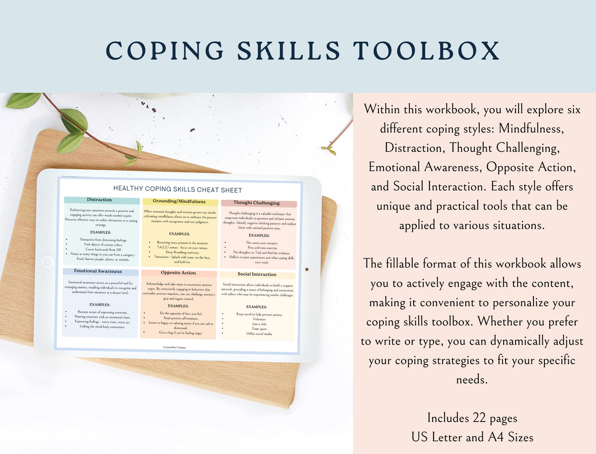 Coping Skills Toolbox. Accessing the different styles of coping skills ...