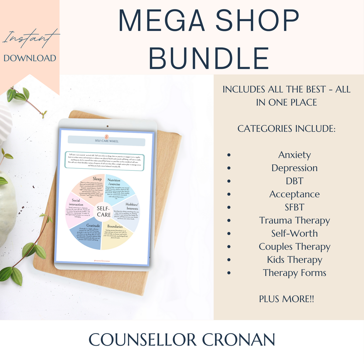 Whole Shop Mega Bundle – Counsellor Cronan