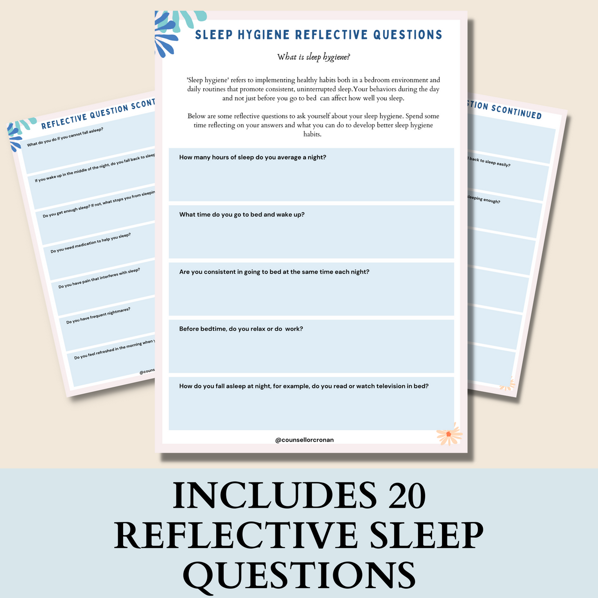 Sleep Hygiene Workbook. Understand How To Get A Goodnight Sleep ...