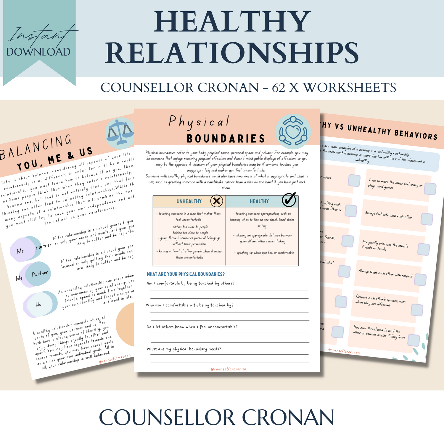 Healthy Relationships. Teenage Mental Health. – Counsellor Cronan