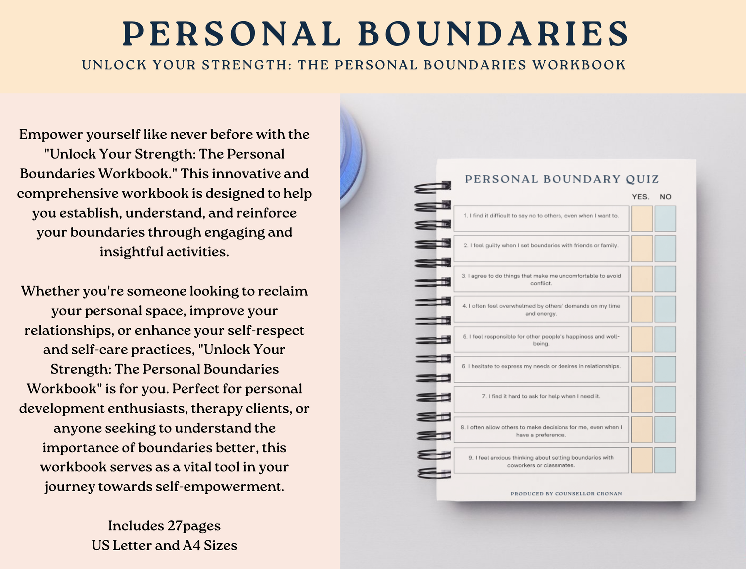 Personal Boundaries Workbook. Healthy Relationships. Healthy Boundarie ...