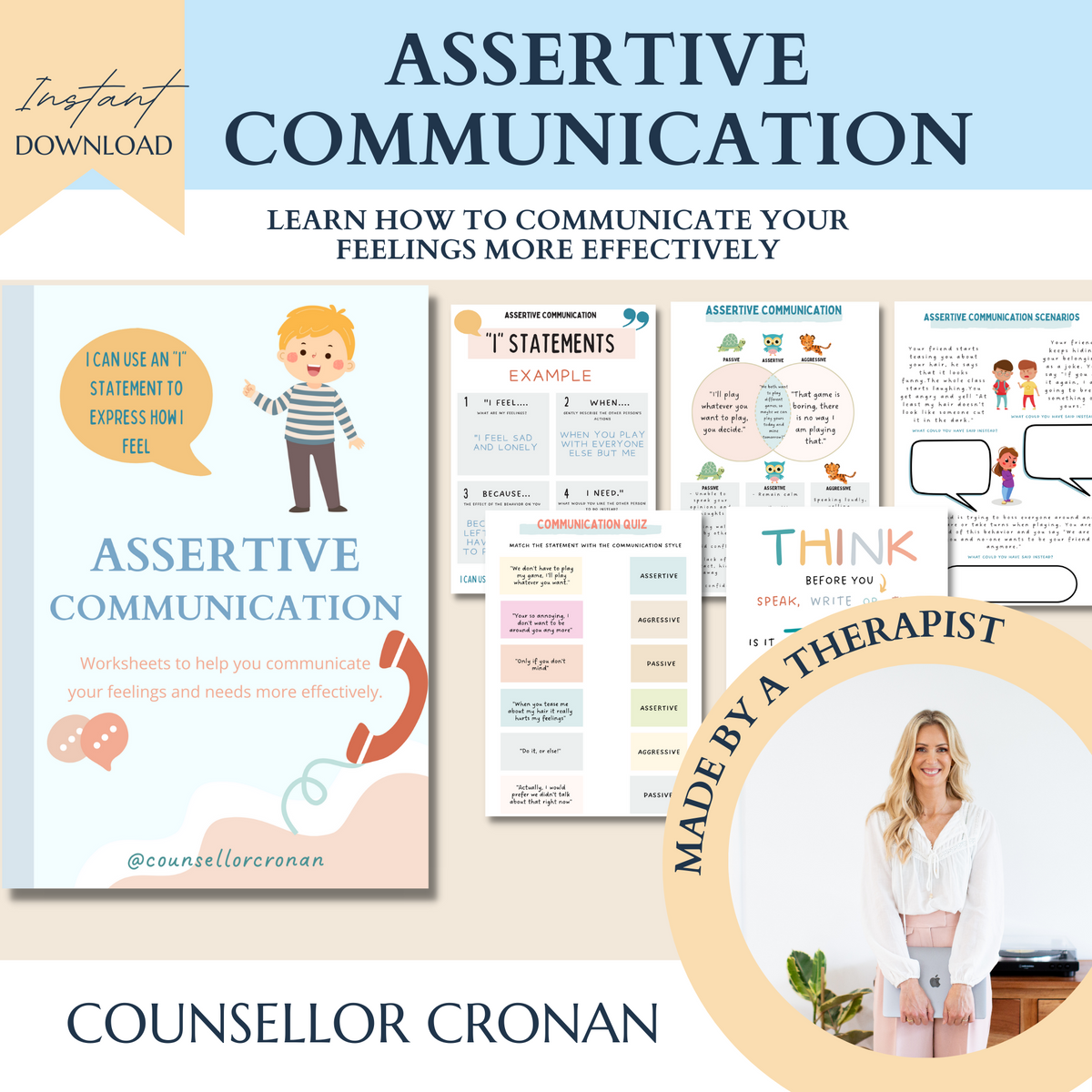 Essential Coping Skills Bundle. Therapy Worksheets. – Counsellor Cronan