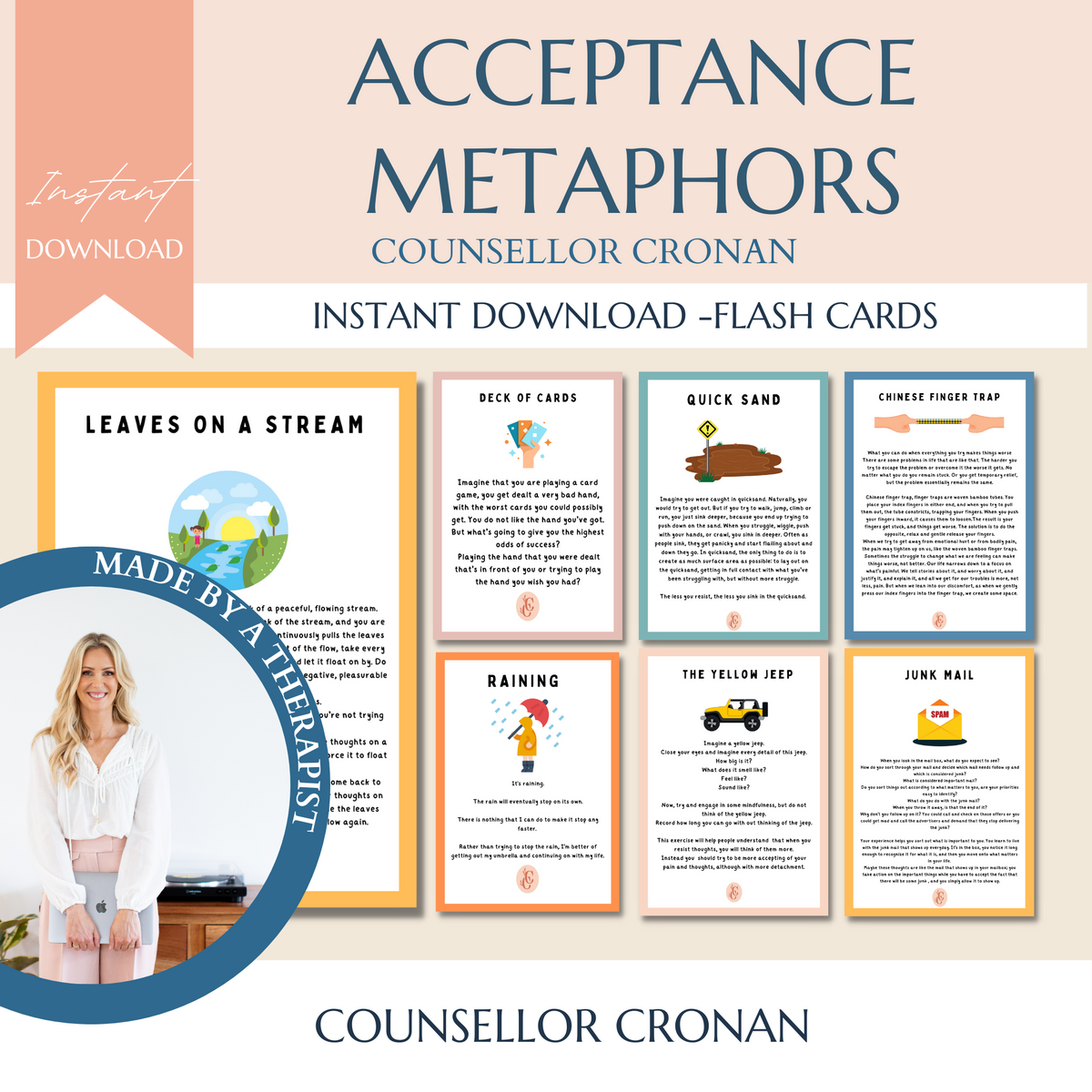 Acceptance and Commitment Therapy Mega Bundle Worksheets ACT ...