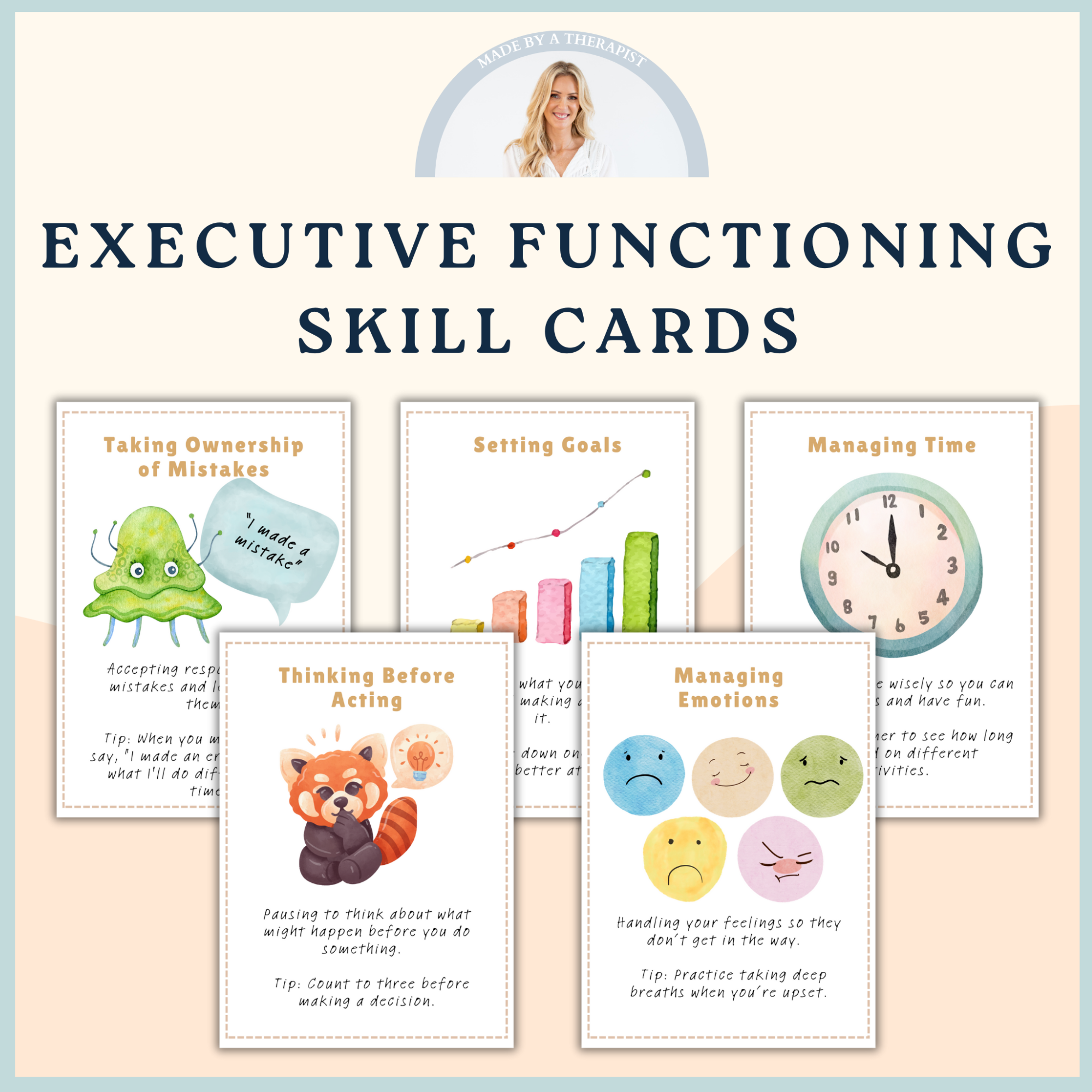 Executive Functioning Skill Cards – Counsellor Cronan