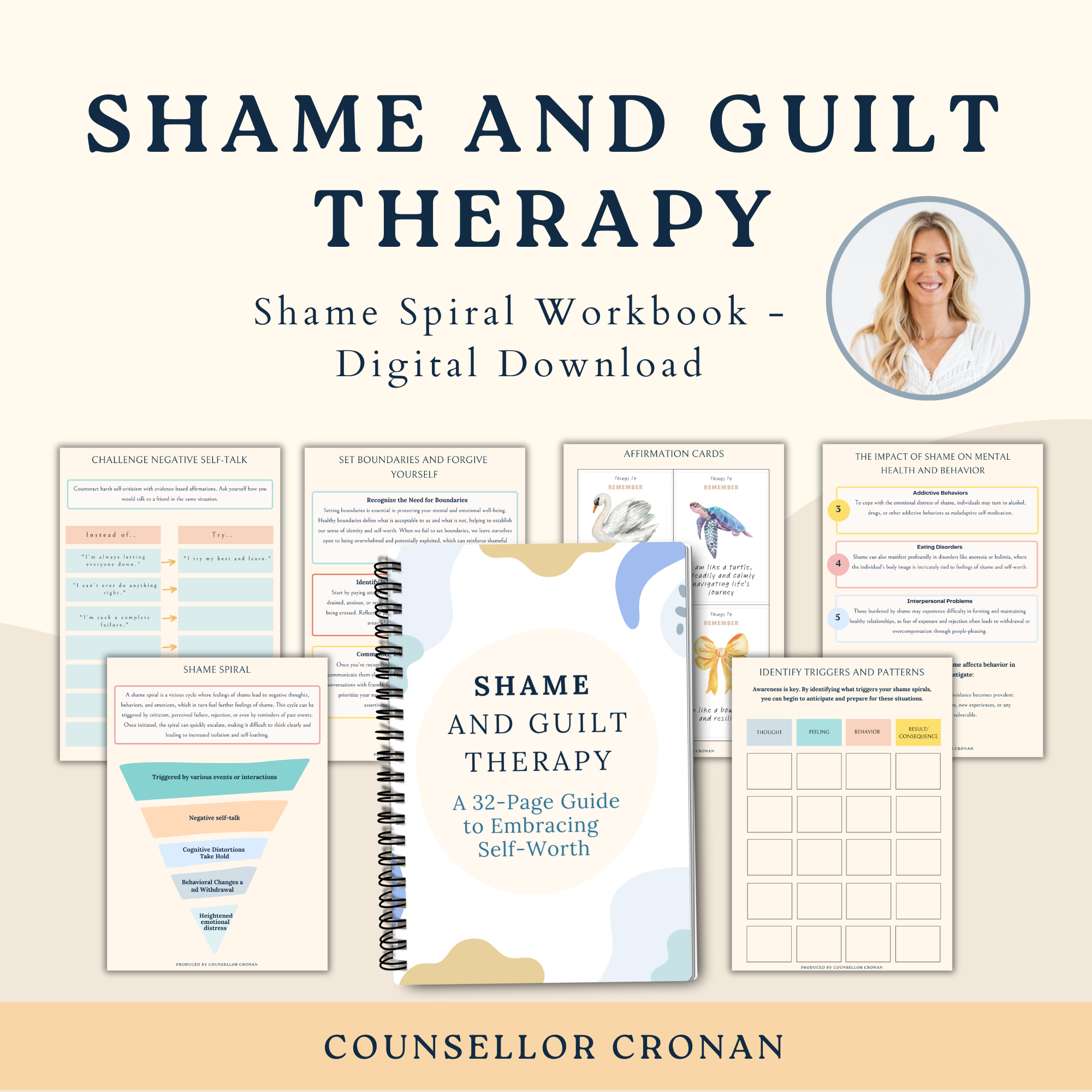 The Shame Spiral Therapy Workbook. – Counsellor Cronan