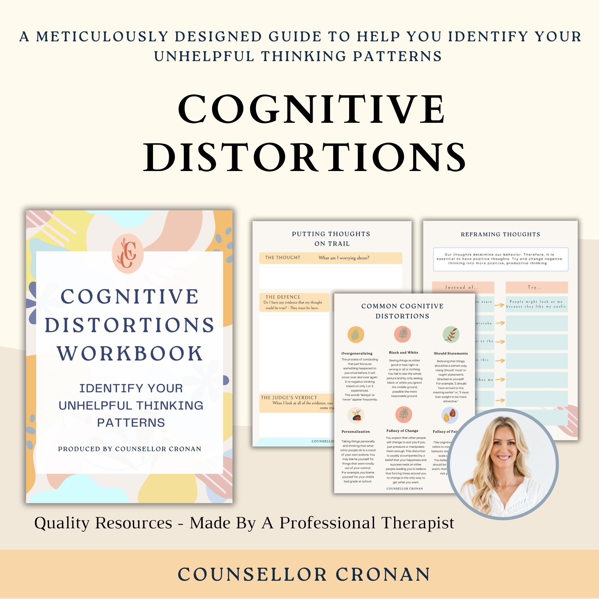 Cognitive Distortions Workbook. Identify Your Unhelpful Thinking Patte ...