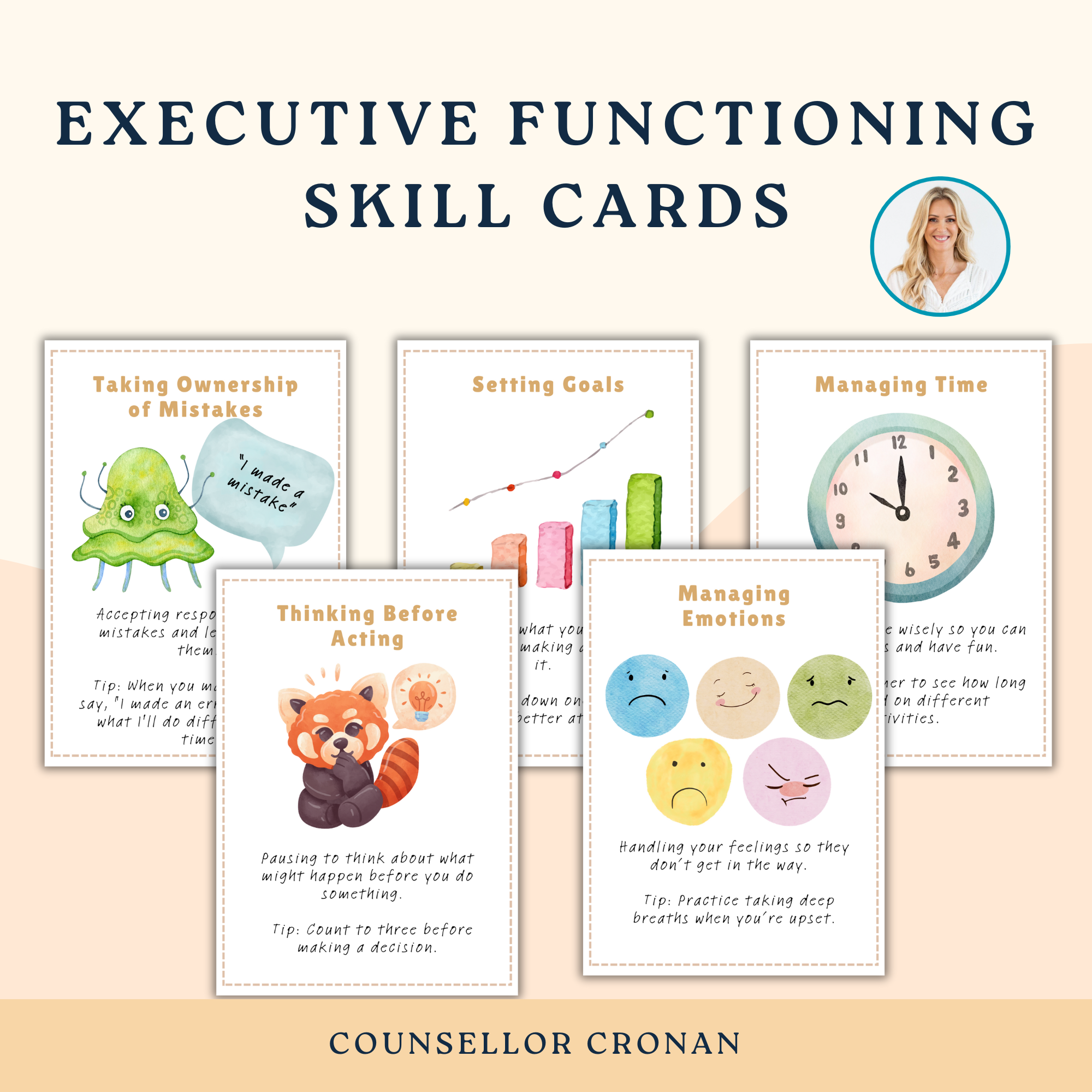 Executive Functioning Skill Cards – Counsellor Cronan