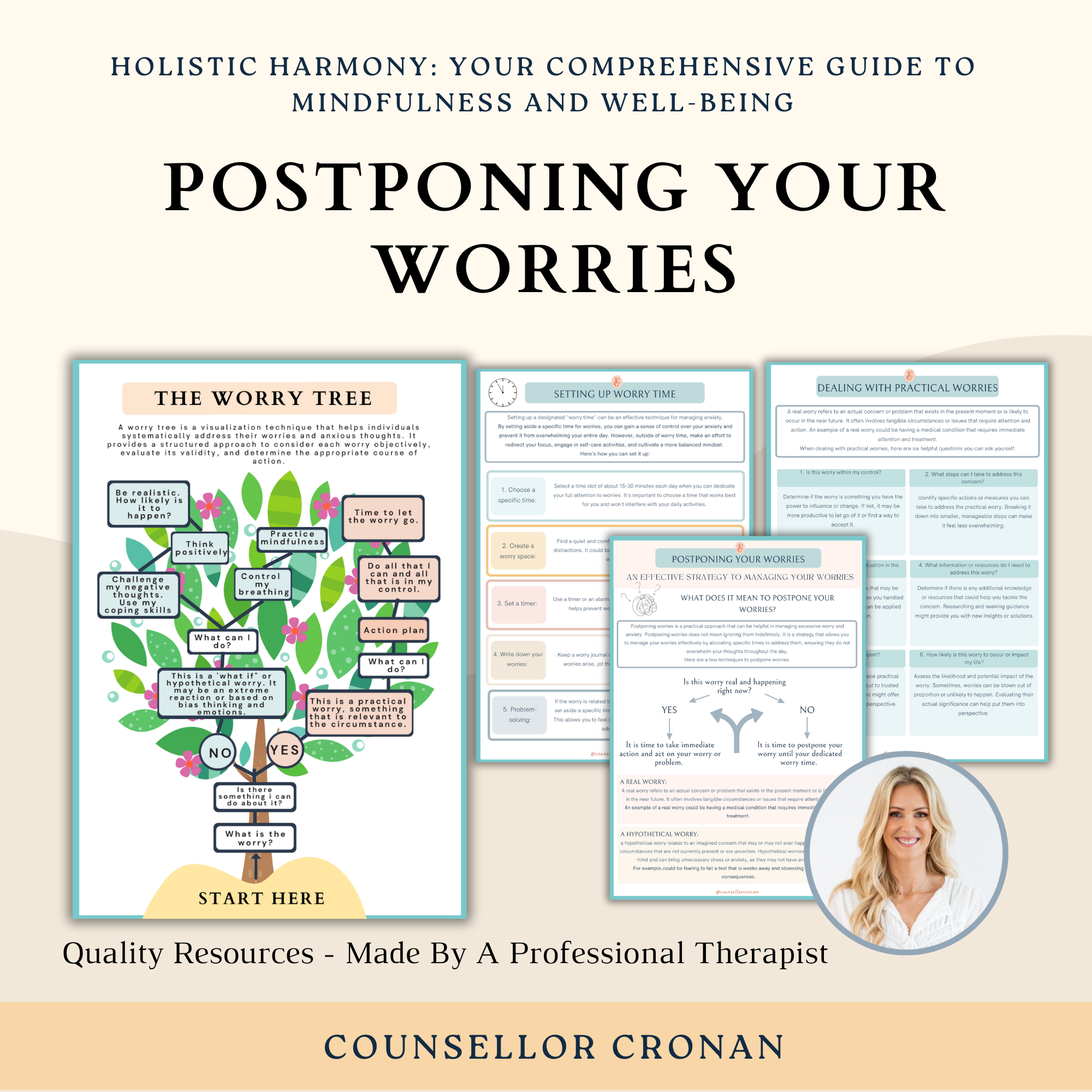 Postponing Worries. Putting Thoughts On Hold. Worry Time. – Counsellor ...