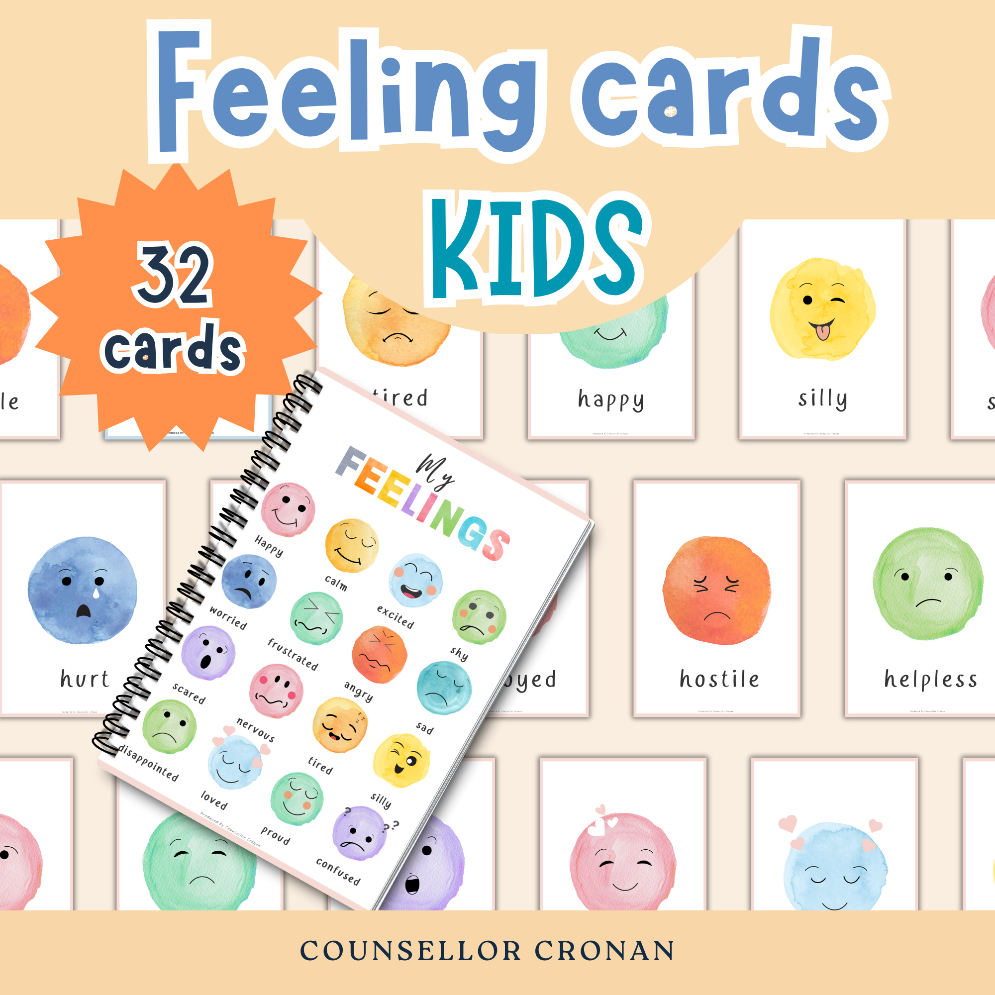 Kids Feeling Cards - Emotional Regulation – Counsellor Cronan